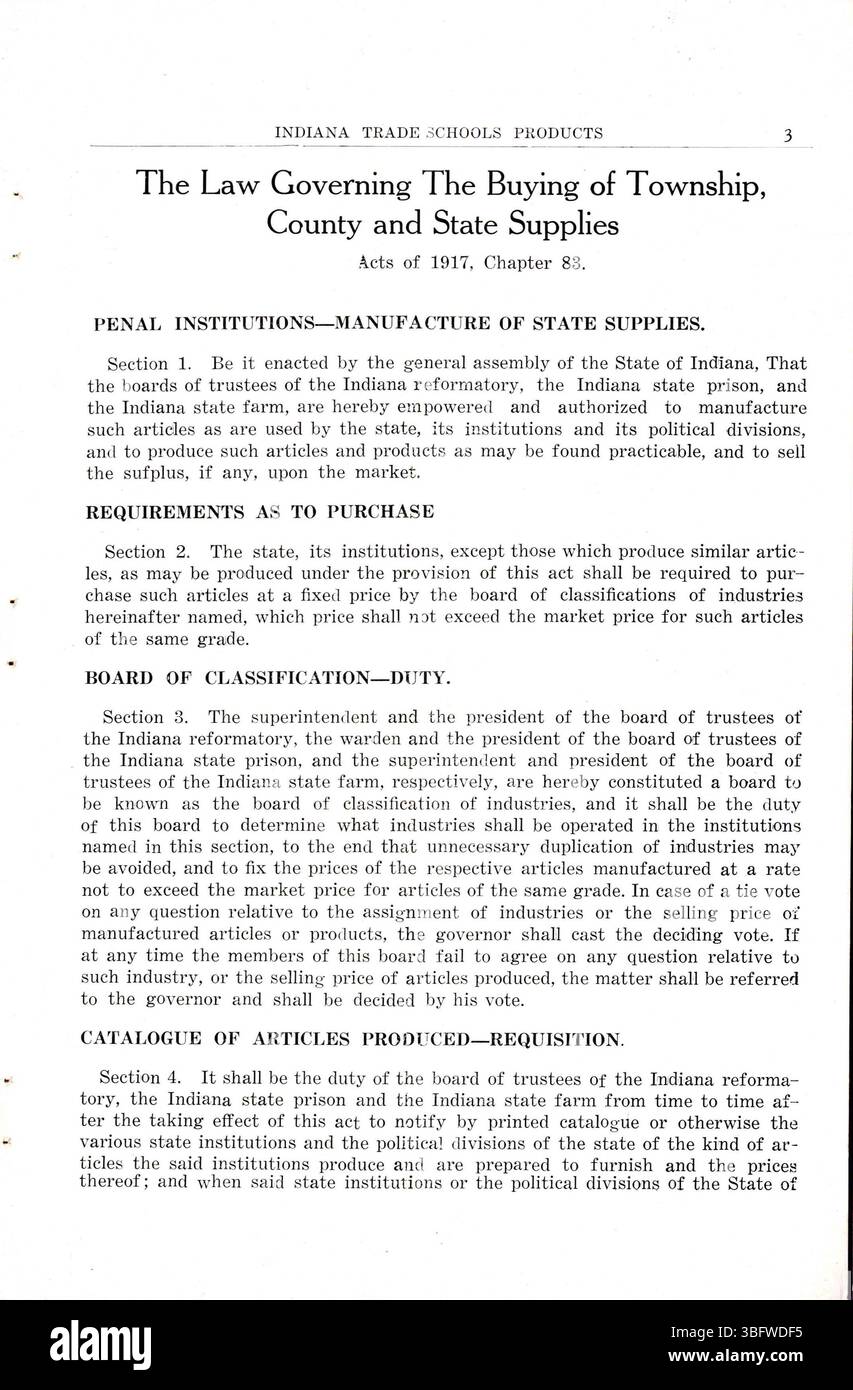 This 1926 catalogue documents products created by Indiana trade school ...
