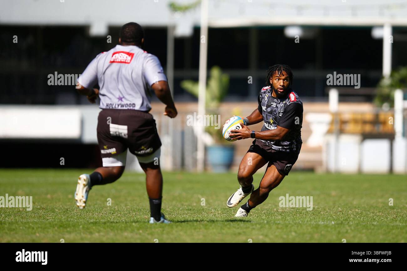 DURBAN, SOUTH AFRICA - JUNE 03: Jurenzo Julius of the Hollywoodbets ...