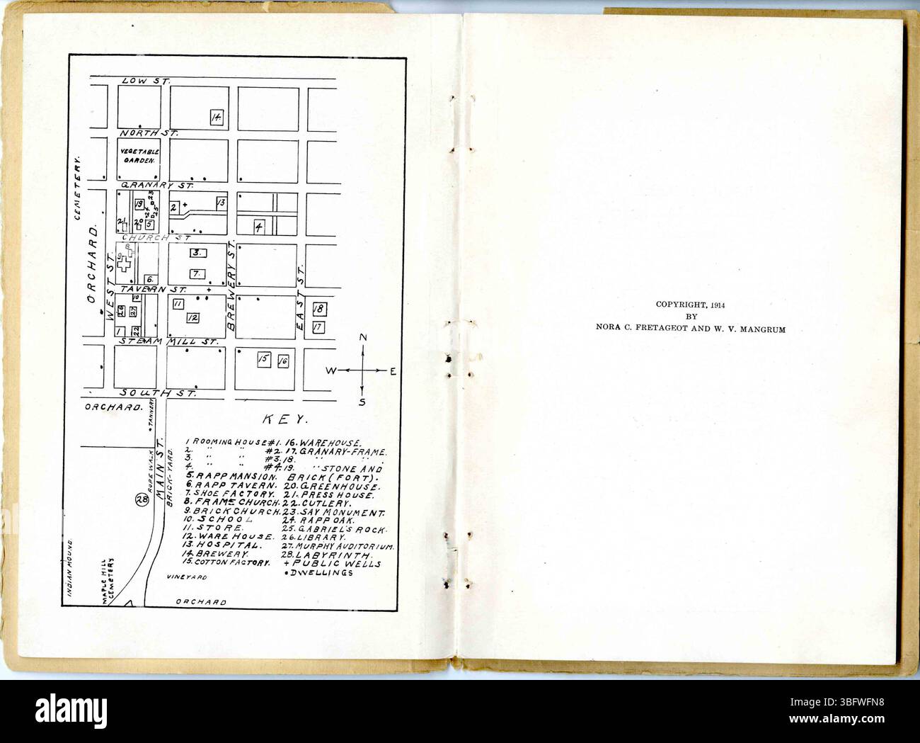 This 1914 guide to Historic New Harmony by Nora C. Fretageot and W.V ...