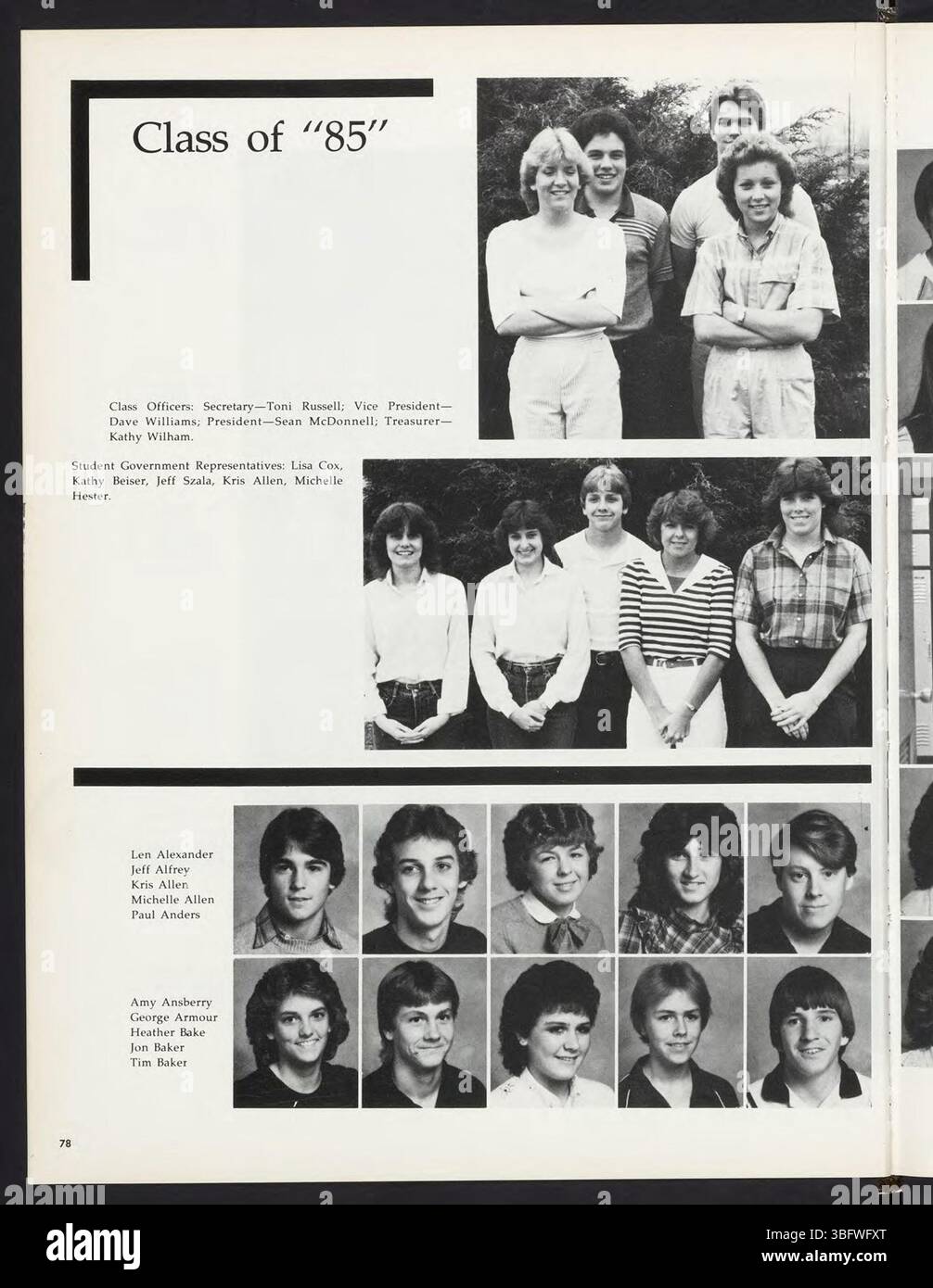 Page 82 of Edgewood High School’s 1983 yearbook features themed group ...