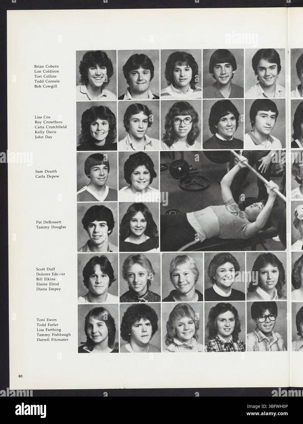 This page from the 1983 Edgewood High School yearbook contains student ...