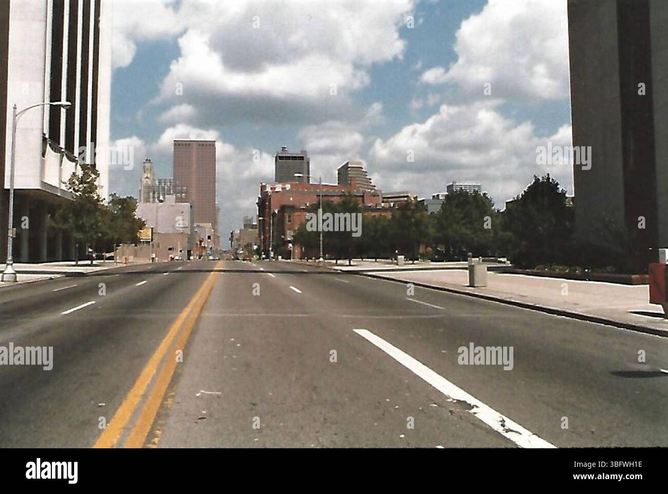 Taken in 1985, this photograph shows the view looking north on High ...