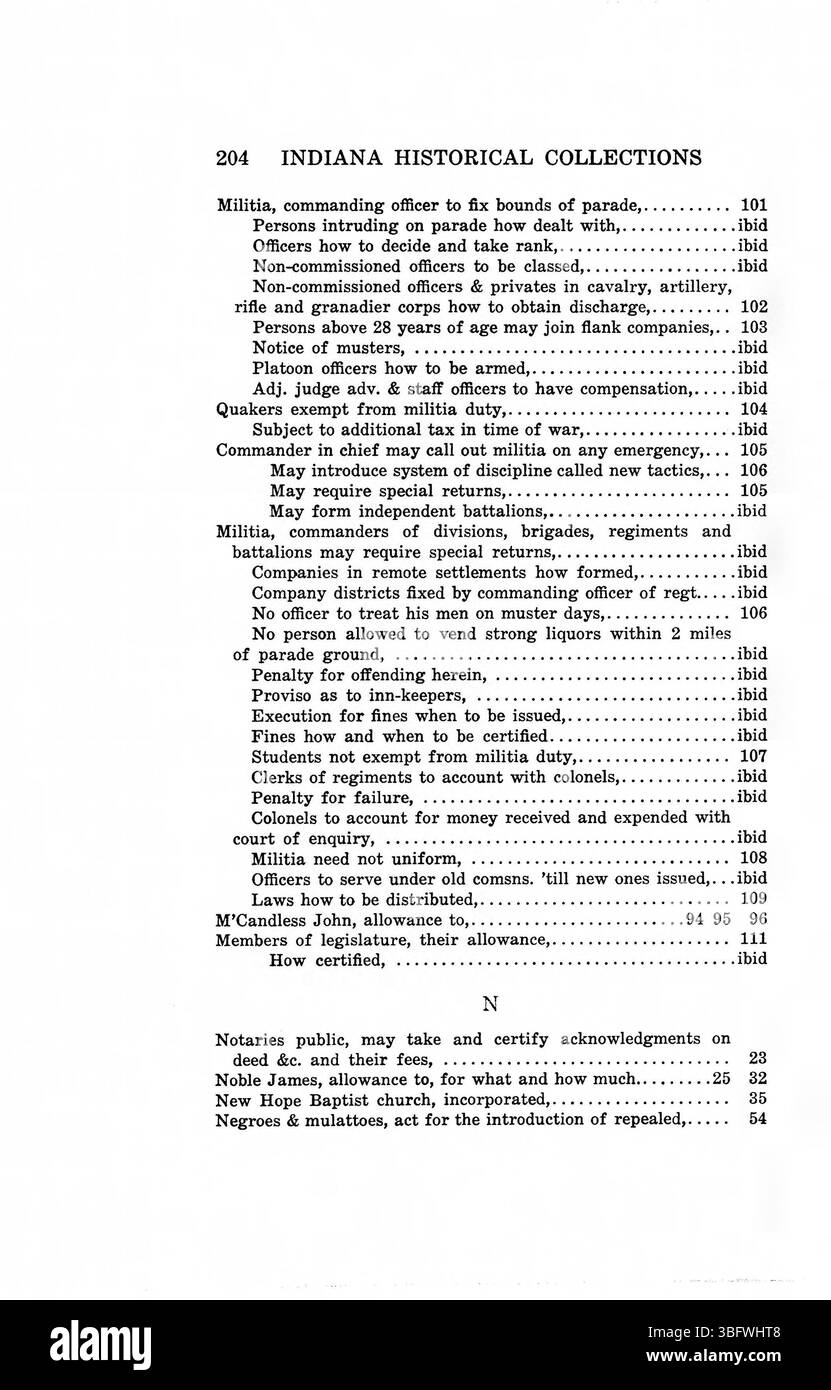 This page from the *Laws of Indiana Territory (1809-1816)* details laws ...