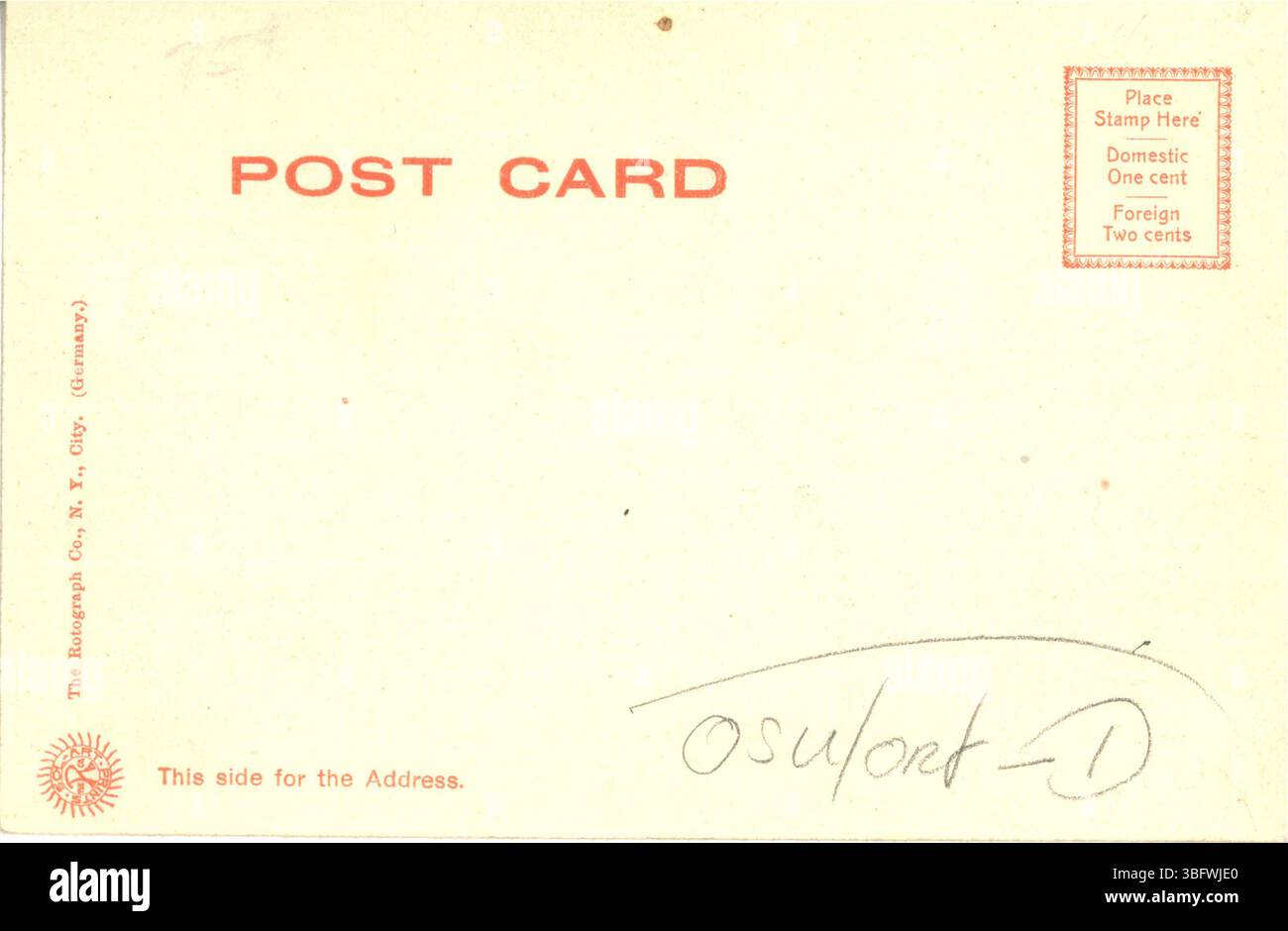 A hand-colored, black and white photograph from 1905 showing Orton Hall ...