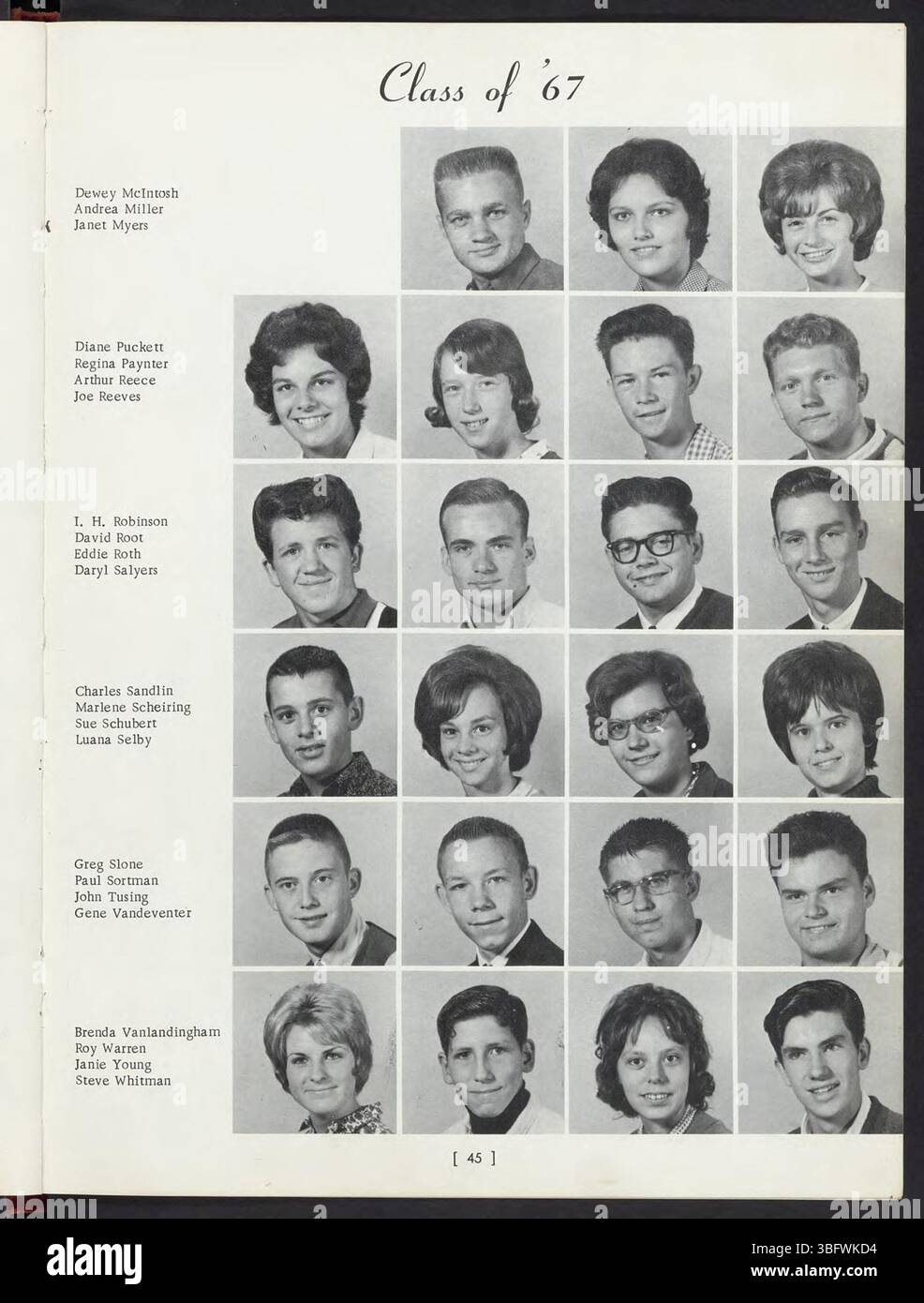 This page from the 1965 Trenton High School yearbook showcases photos ...