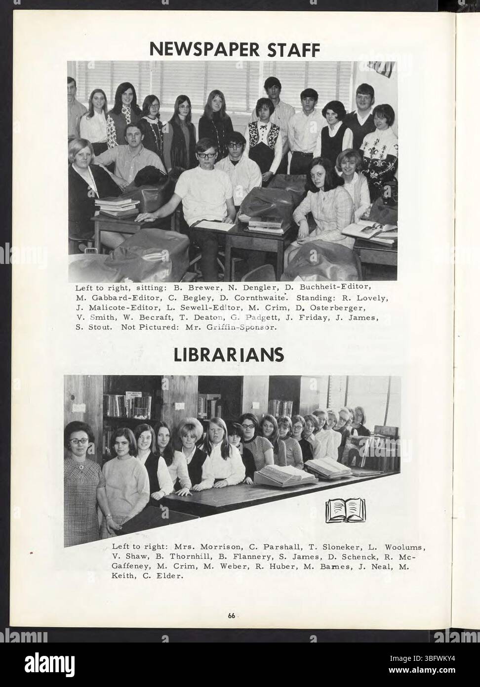 The 1970 Seven Mile School yearbook page displays candid photos of ...
