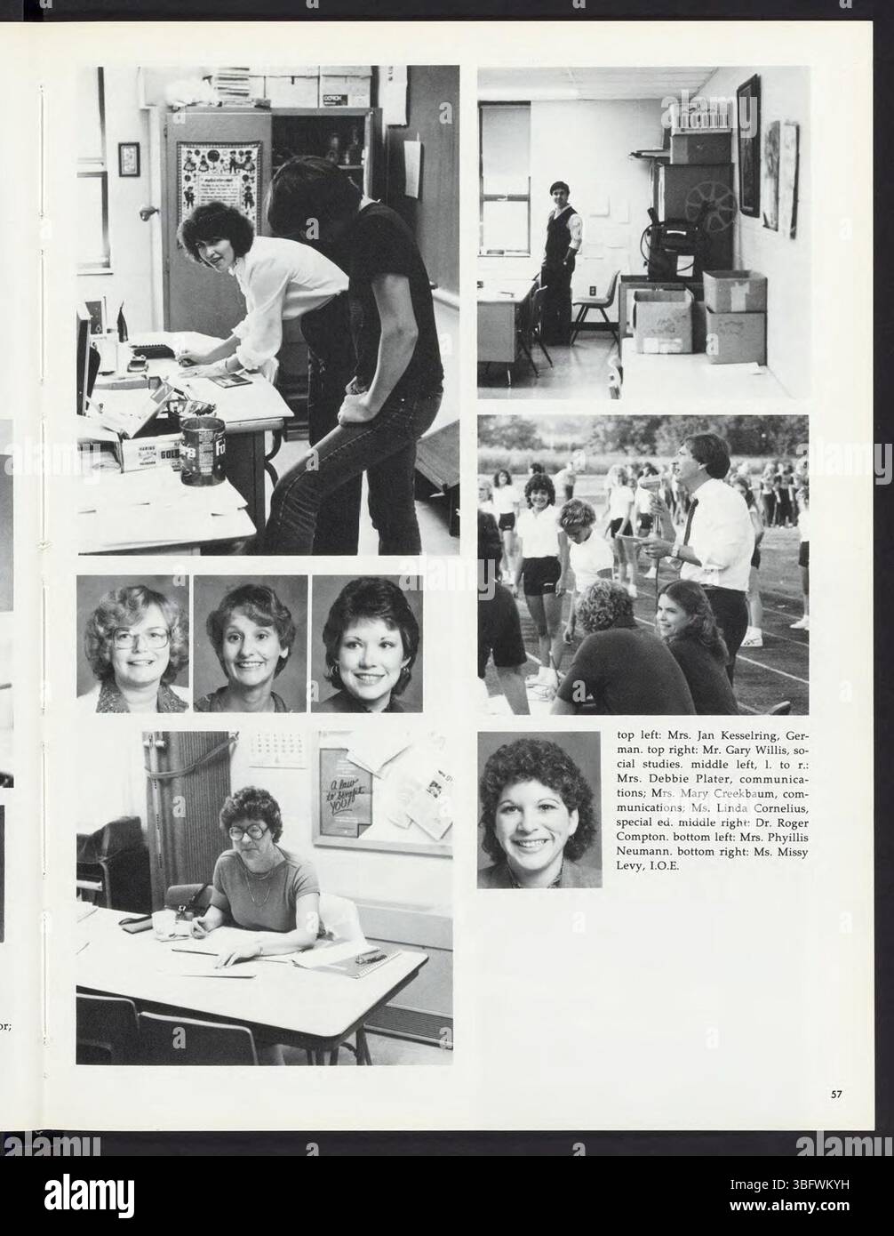 A page from the 1984 Edgewood High School yearbook, showcasing ...