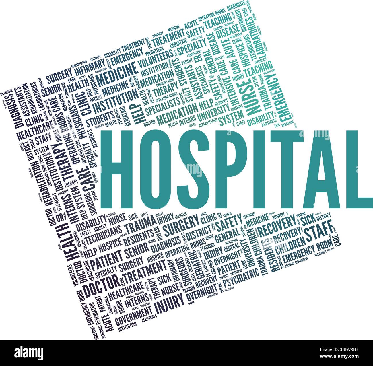 Hospital vector illustration word cloud isolated on a white background Stock Vector Image & Art ...