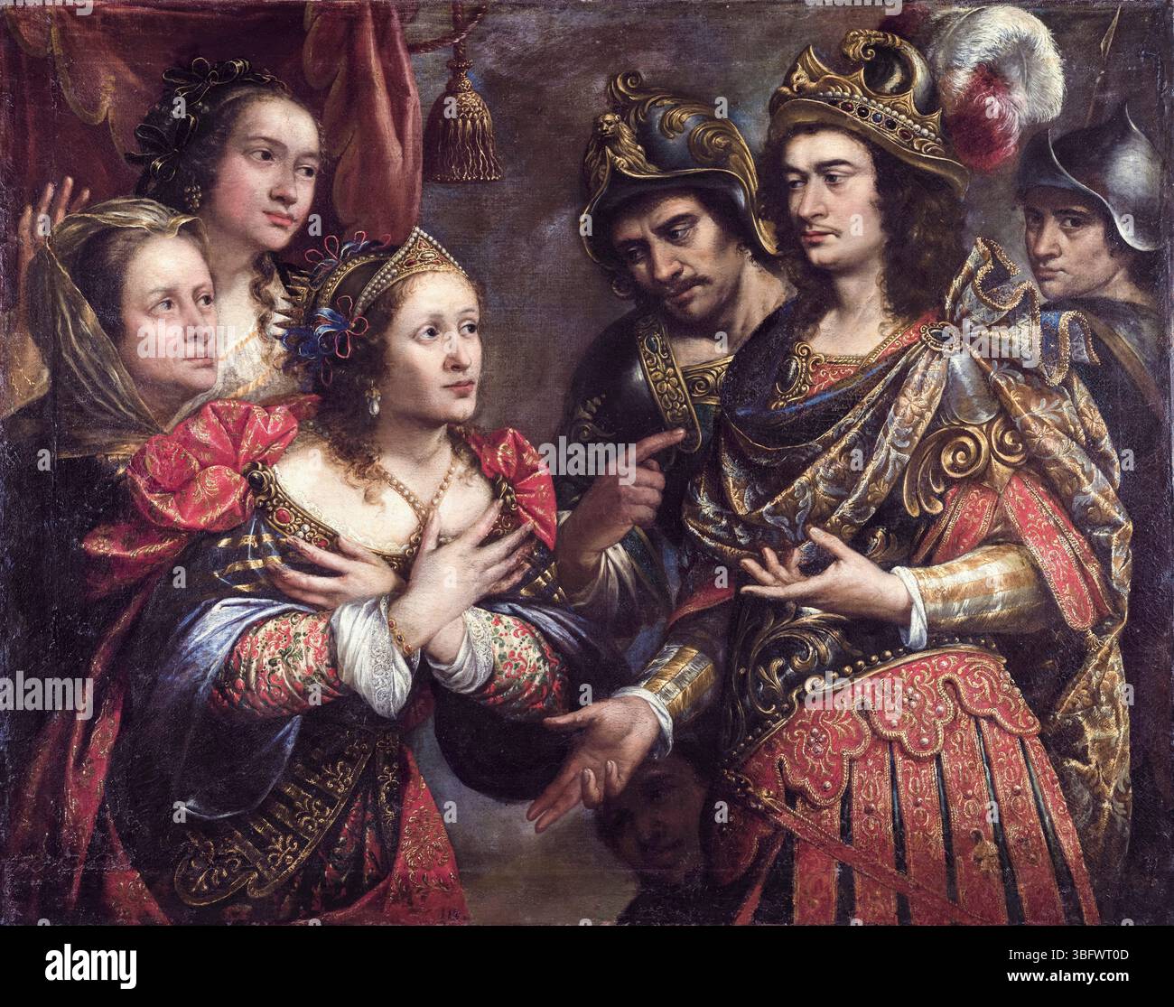 Family of Darius before Alexander the Great, painting in oil on canvas ...