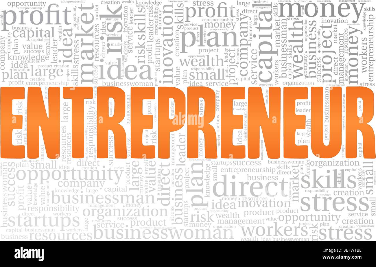 Entrepreneur word cloud conceptual design isolated on white background Stock Vector Image & Art ...