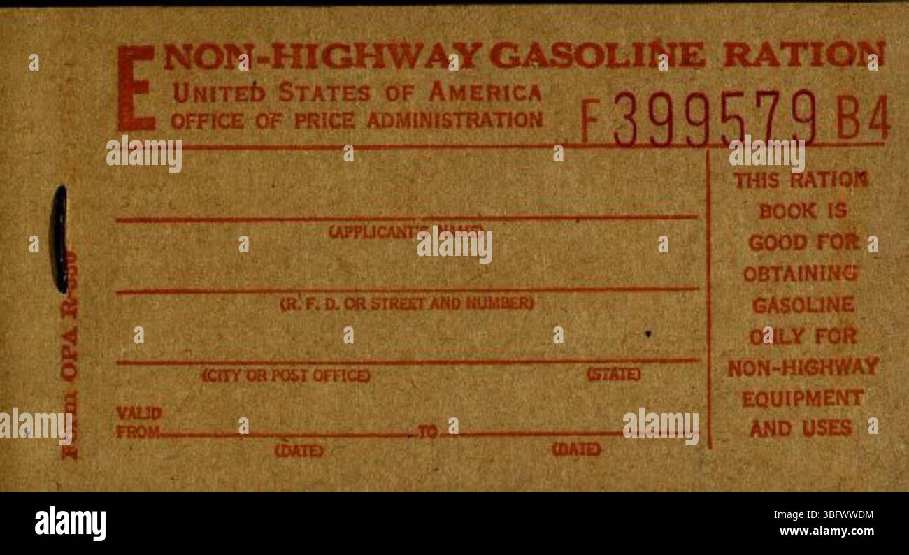 This collection of World War II ration memorabilia from 1942-1947 ...