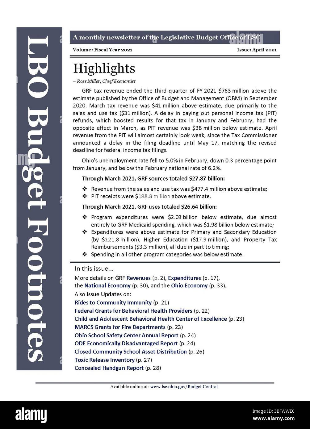 The Budget Footnotes publication, first released in 1996, provides ...