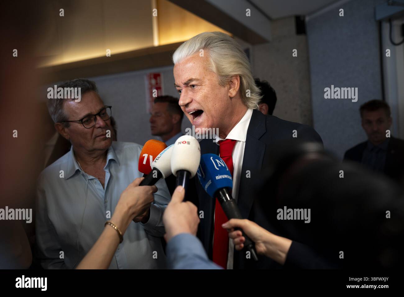 DEN HAAG - Geert Wilders (PVV) prior to Hans Wiegel's memorial in the ...