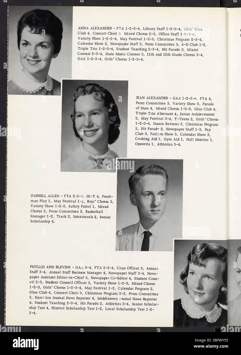 Page 18 shows senior portraits of additional students, continuing the ...