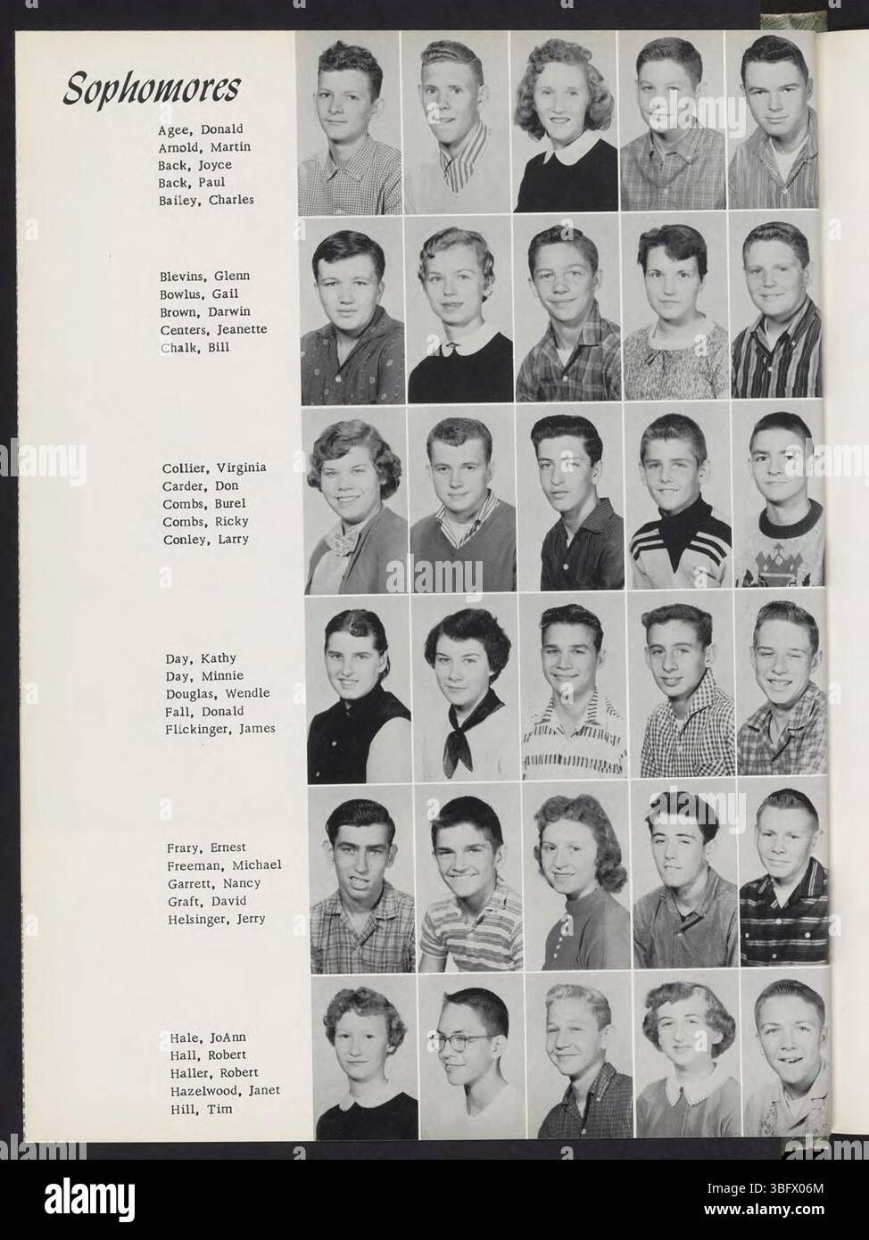 This page from the 1958 Trenton High School yearbook includes various ...