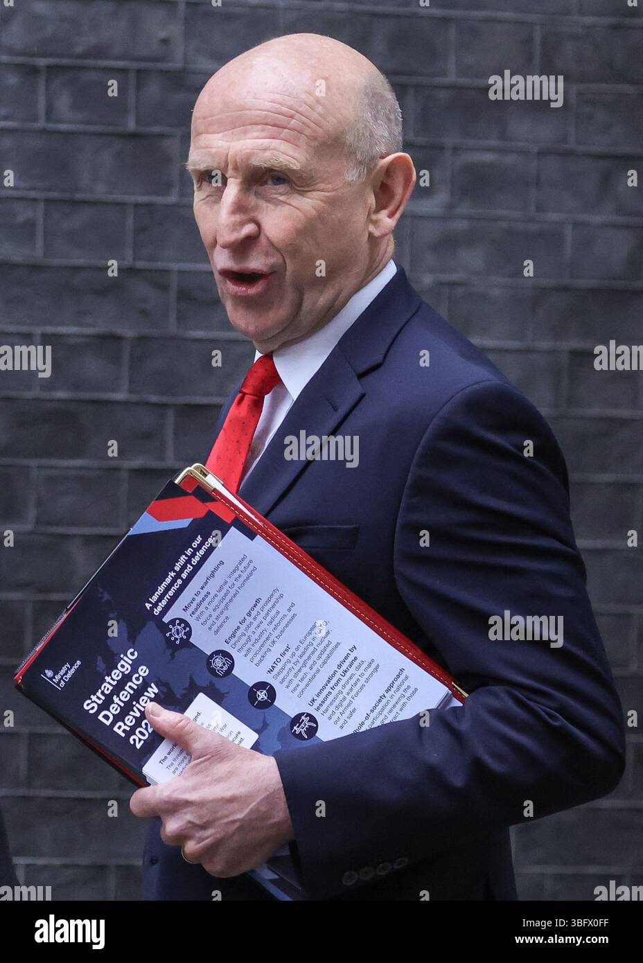 London, UK. 03rd June, 2025. John Healey, Defence Secretary, carries ...