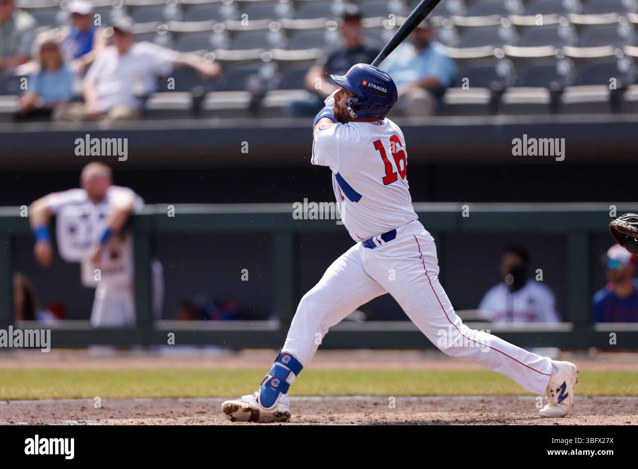 Knoxville Smokies catcher Casey Opitz (16) at bat against the ...