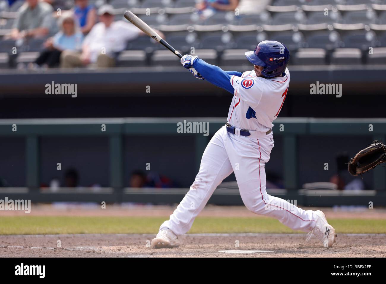 Knoxville Smokies third baseman B.J. Murray Jr. (7) at bat against the ...