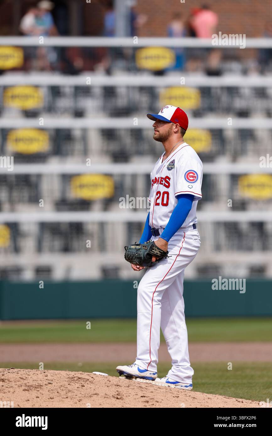 Knoxville Smokies relief pitcher A.J. Puckett (20) on the mound during ...