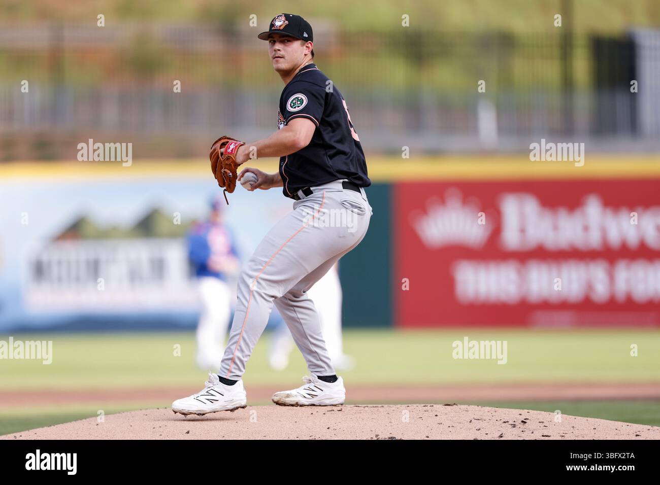 Columbus Clingstones starting pitcher Drue Hackenberg (15) in action ...
