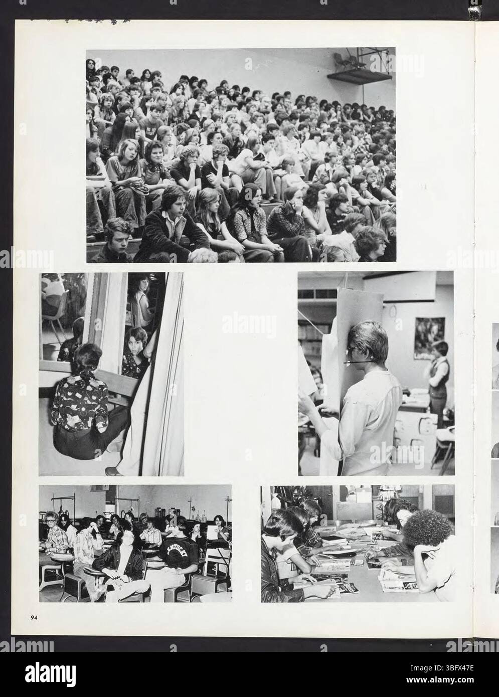 This page from the 1977 Edgewood High School yearbook showcases various ...