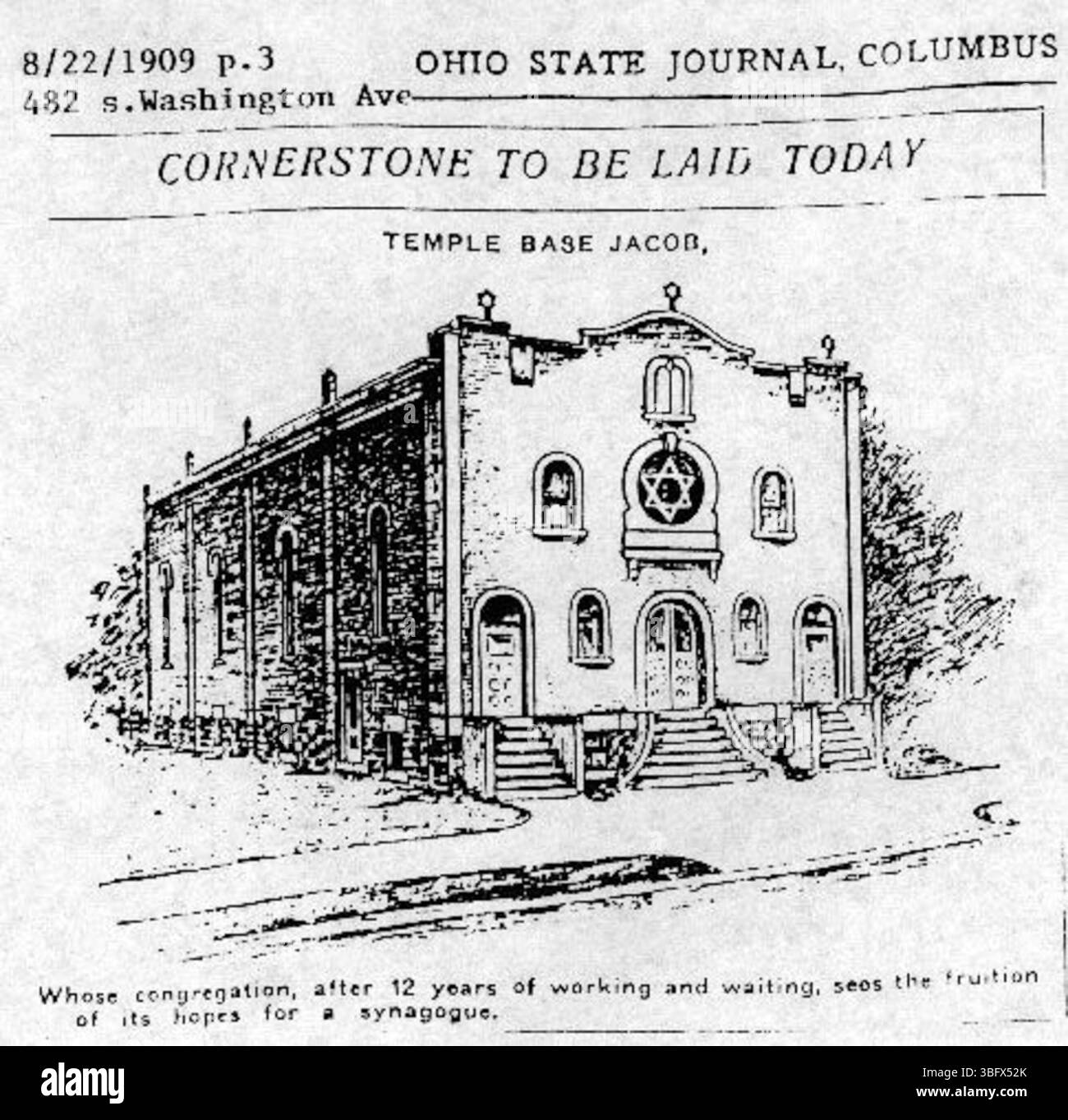 Illustration of the Base Jacob Temple, as featured in the Ohio State ...