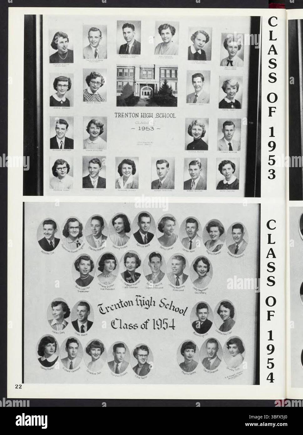 This page from the 1989 Trenton High School reunion book includes a ...