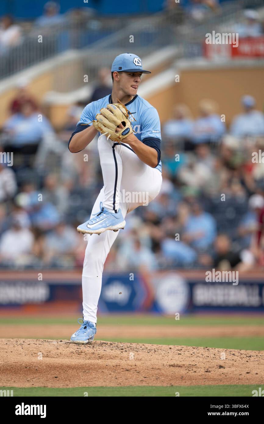 Pitcher Jason DeCaro (29) of the University of North Carolina Tar Heels ...