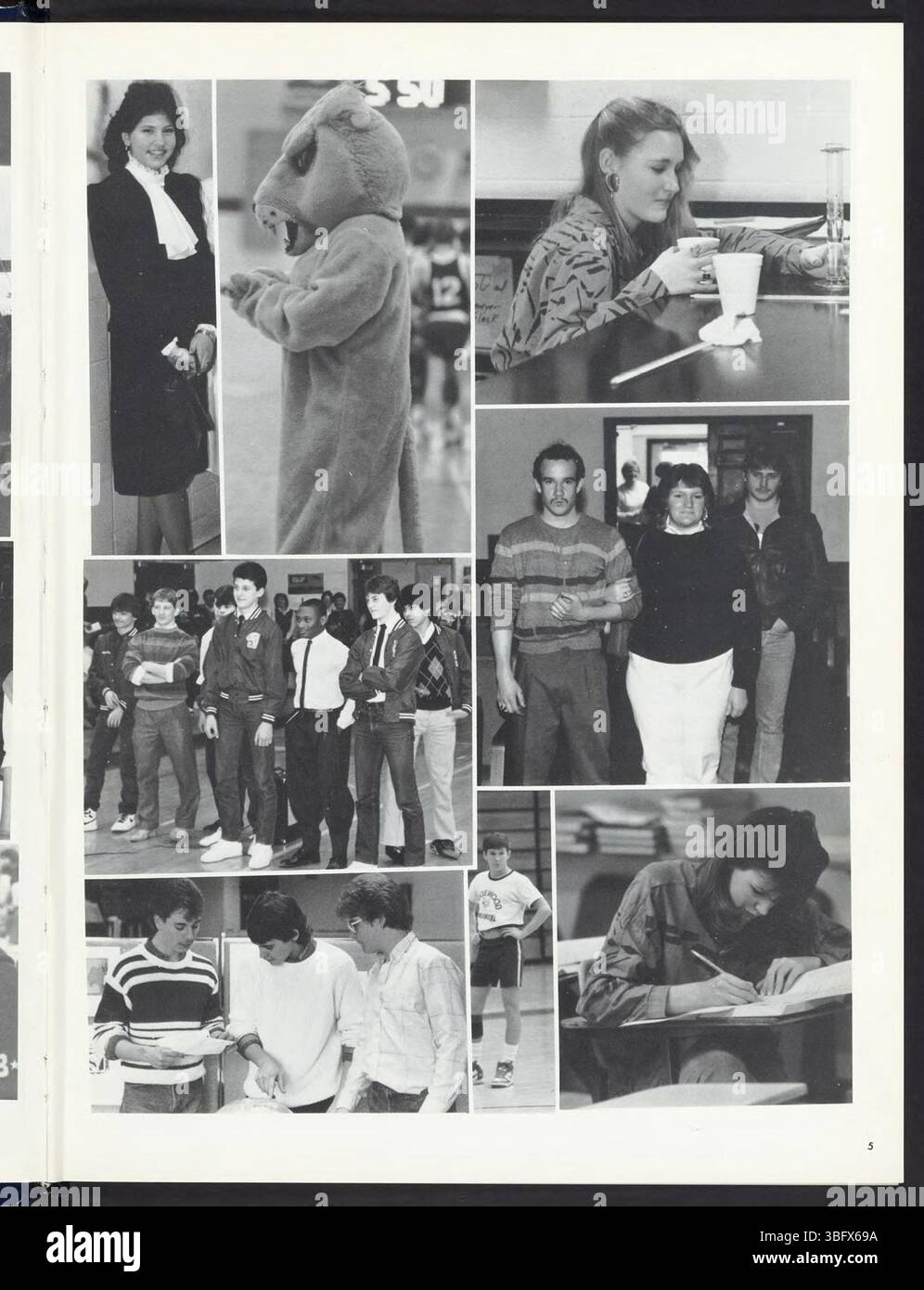 Page 9 of the 1986 *The Image* yearbook from Edgewood High School features a collection of ...