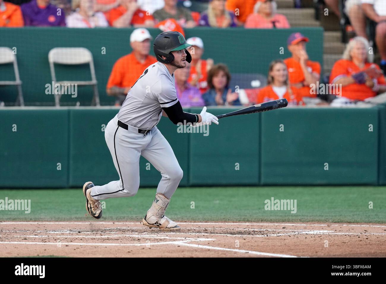 Jake Armsey (3) of the USC Upstate Spartans at bat in an NCAA Regional ...