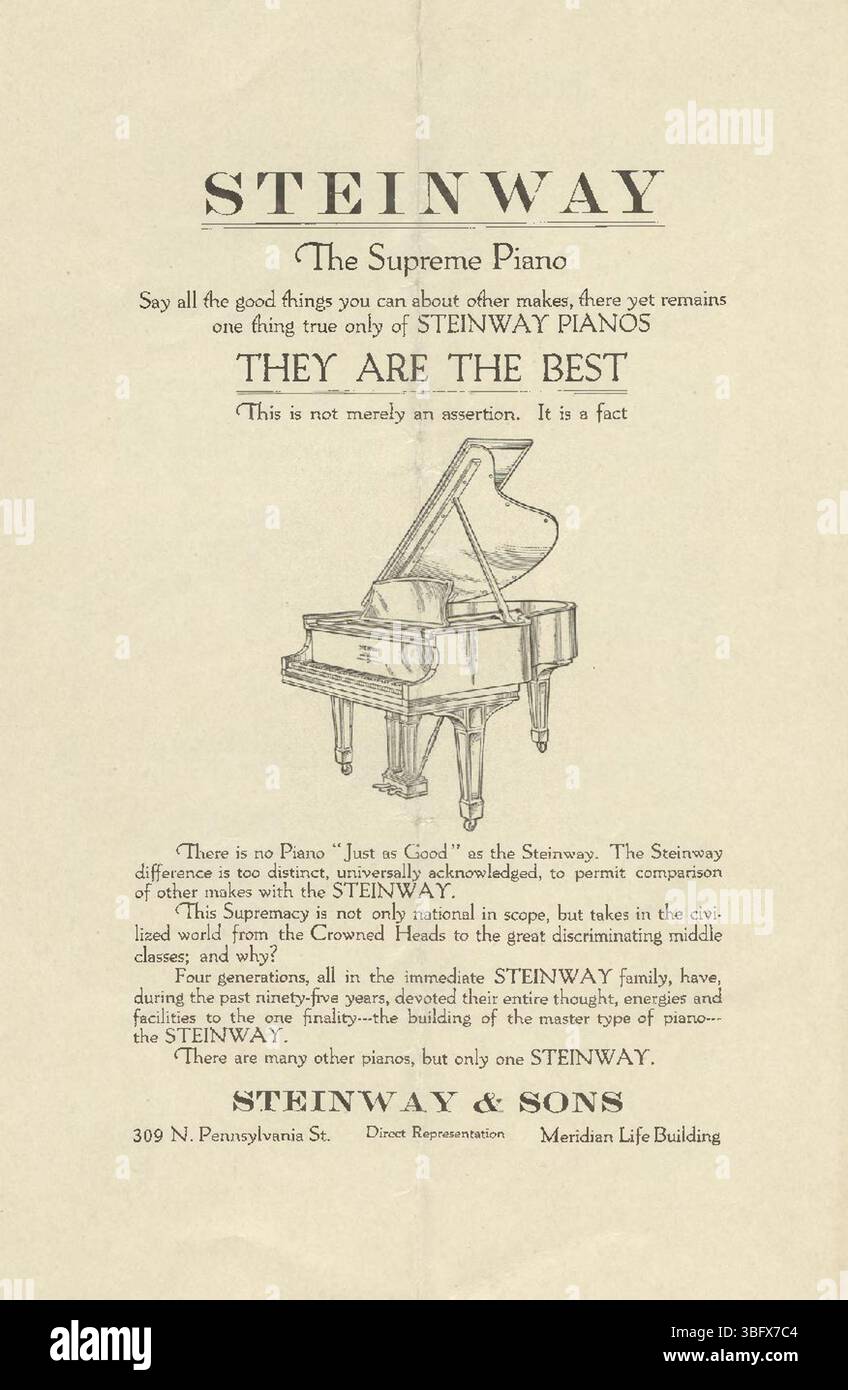 This evening concert on November 21, 1913, marked the Indianapolis ...