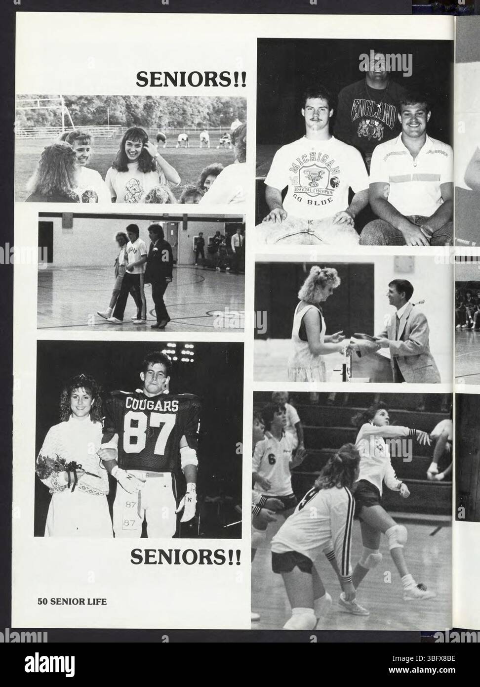 This page from the 1989 Edgewood High School yearbook features student ...