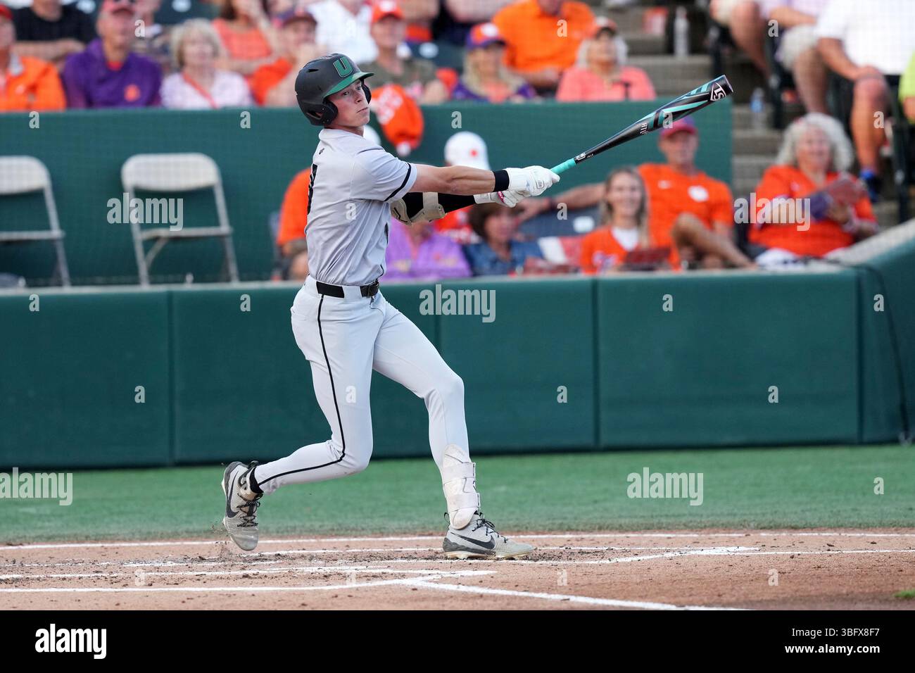 Scott Newman (0) of the USC Upstate Spartans at bat in an NCAA Regional ...