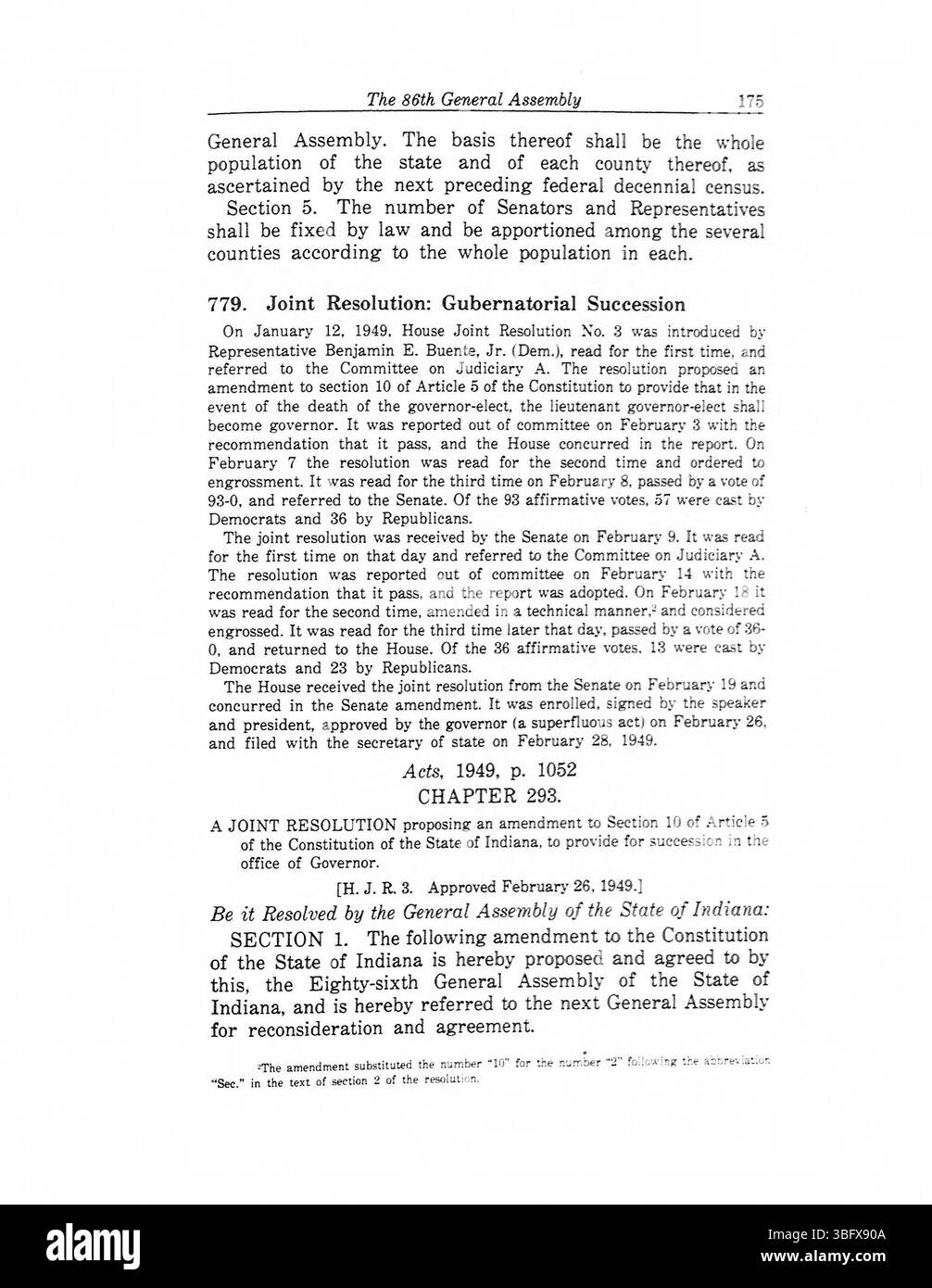 Page 199 of Vol. 4 of 'Constitution Making in Indiana,' presenting the ...