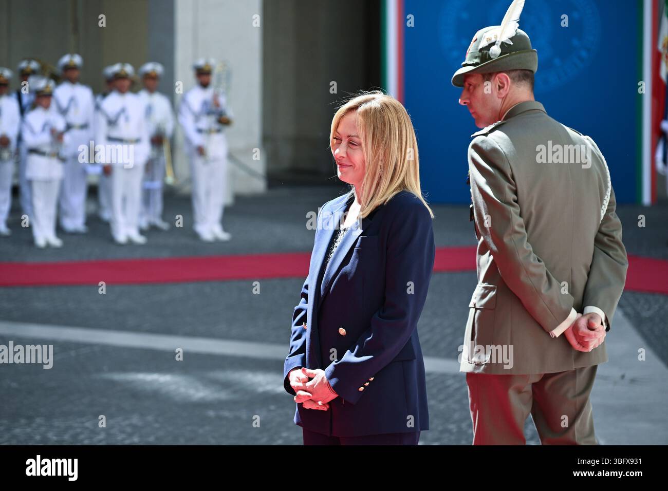 Rome, Italy. 03rd June, 2025. Italian Prime Minister Giorgia Meloni ...