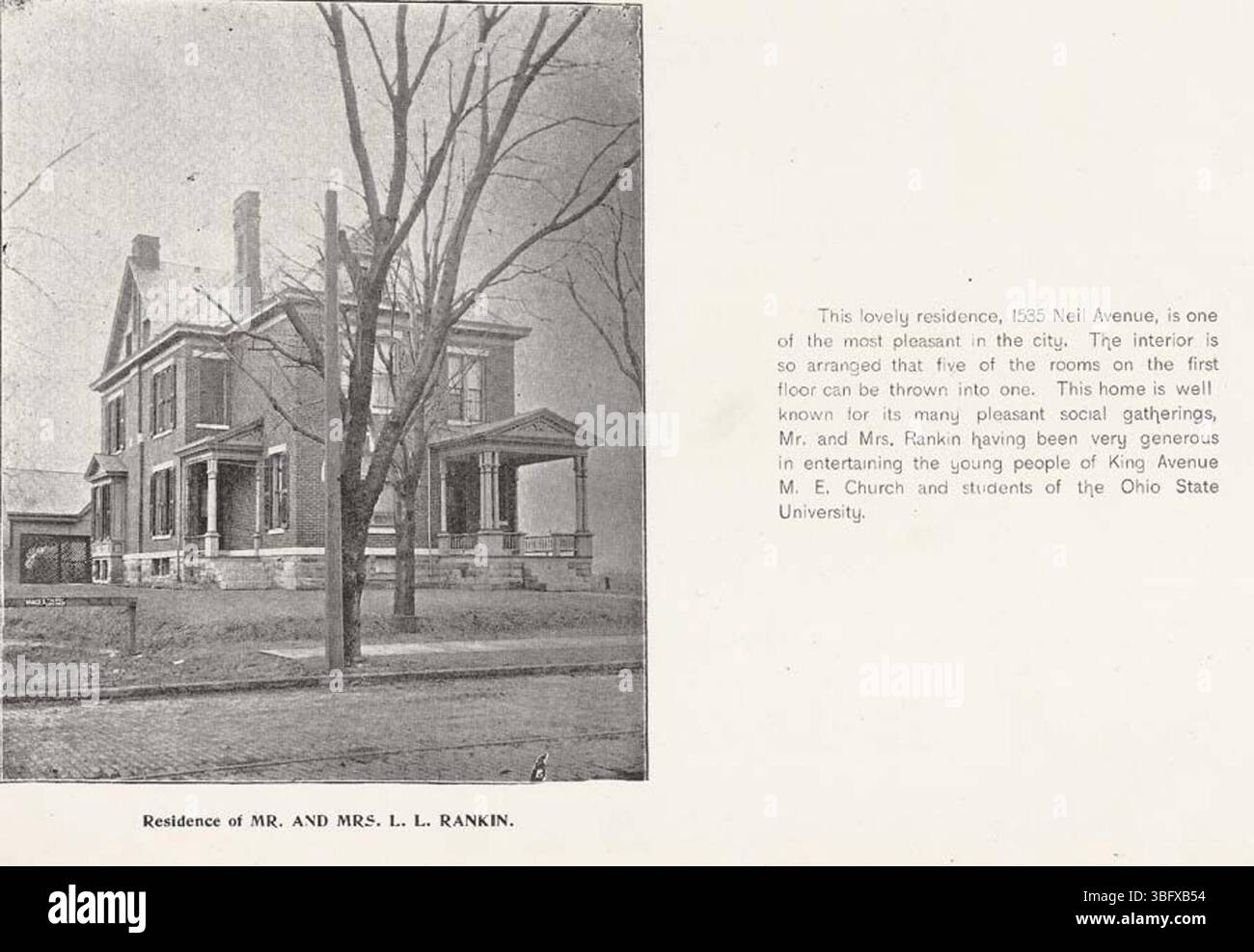 Image of the L.L. Rankin residence at 1535 Neil Avenue, Columbus, Ohio ...
