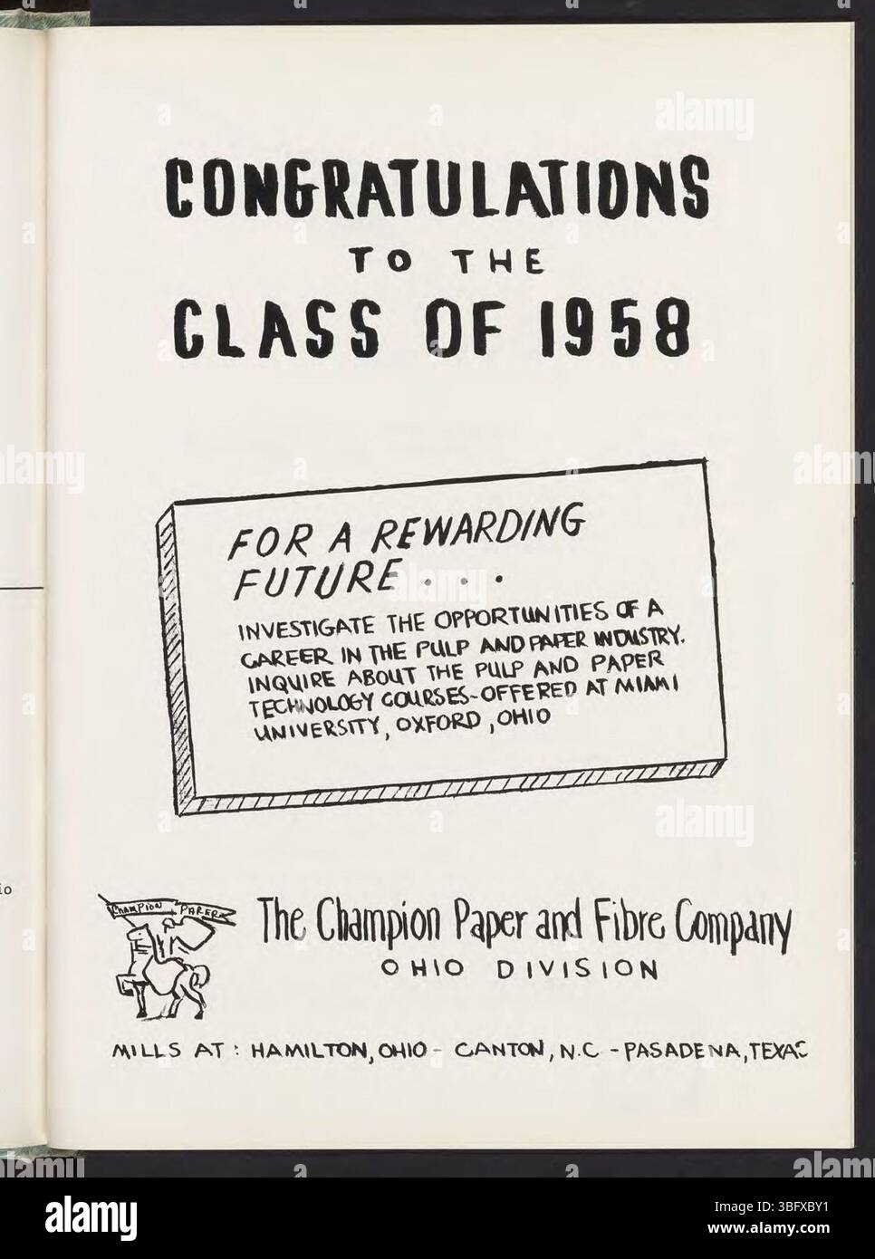 The 1958 Trenton High School yearbook highlights notable school events ...