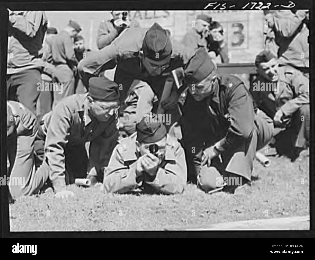 At the U.S. Army Chaplain School, students practice sighting distances ...