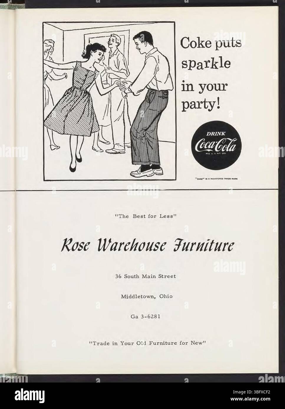 A page from the 1958 Trenton High School yearbook, 'The Trojan ...