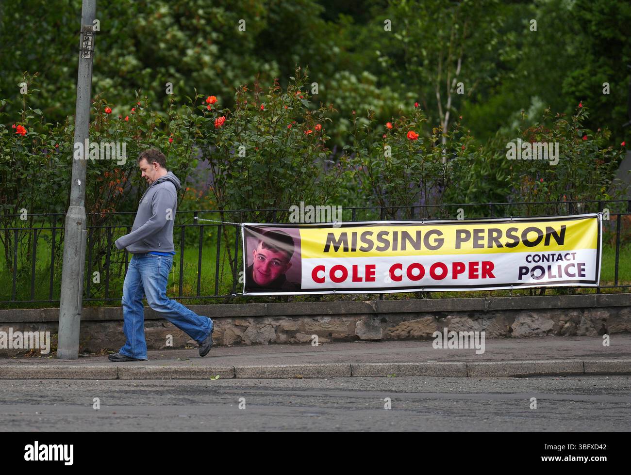 A missing sign in Banknock for 19-year-old Cole Cooper who was last ...