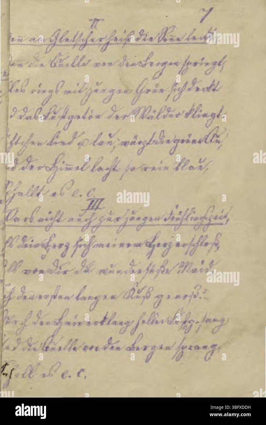 This handwritten program or songbook from July 1886 features a ...