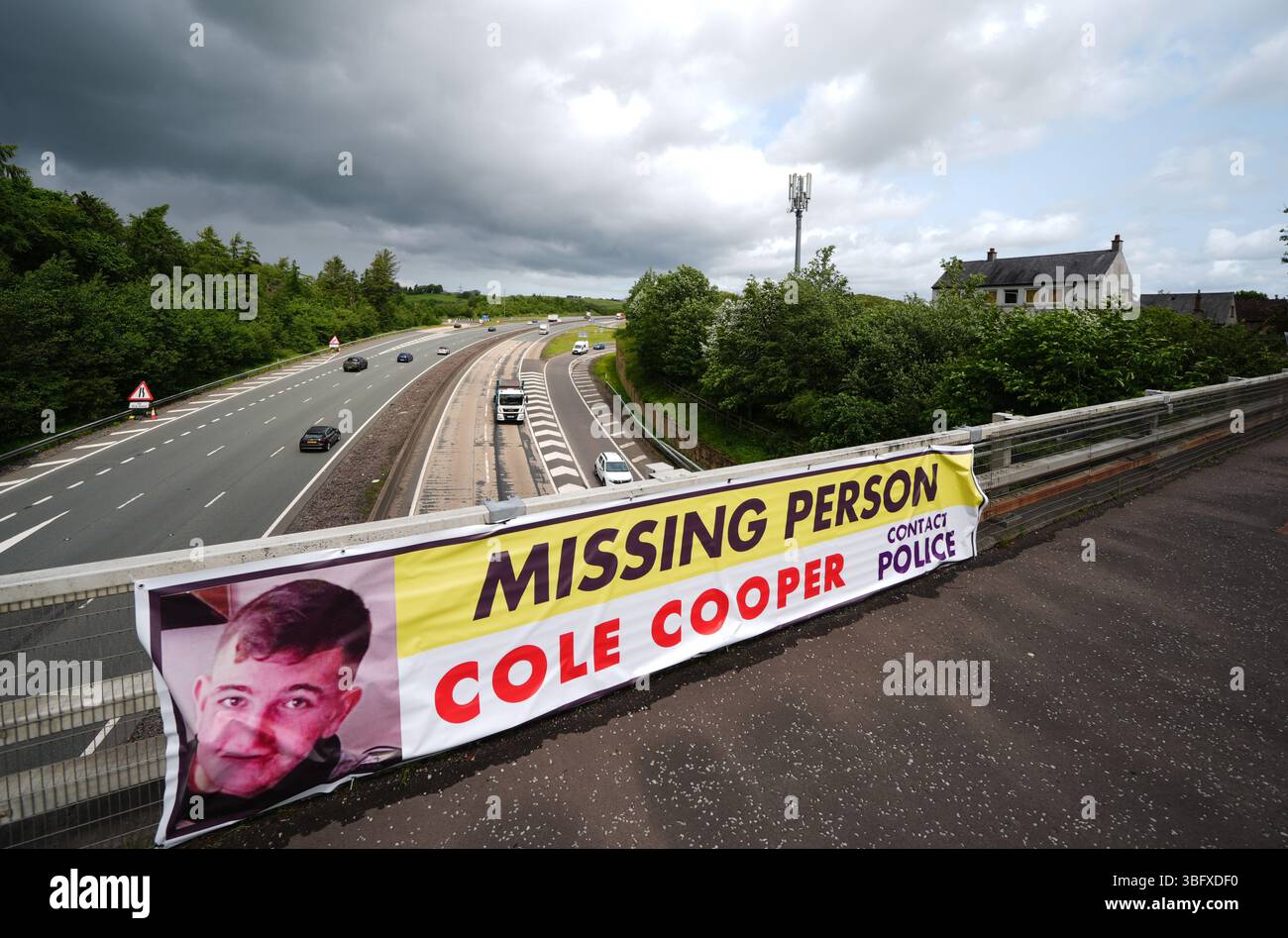A missing sign in Banknock for 19-year-old Cole Cooper who was last ...