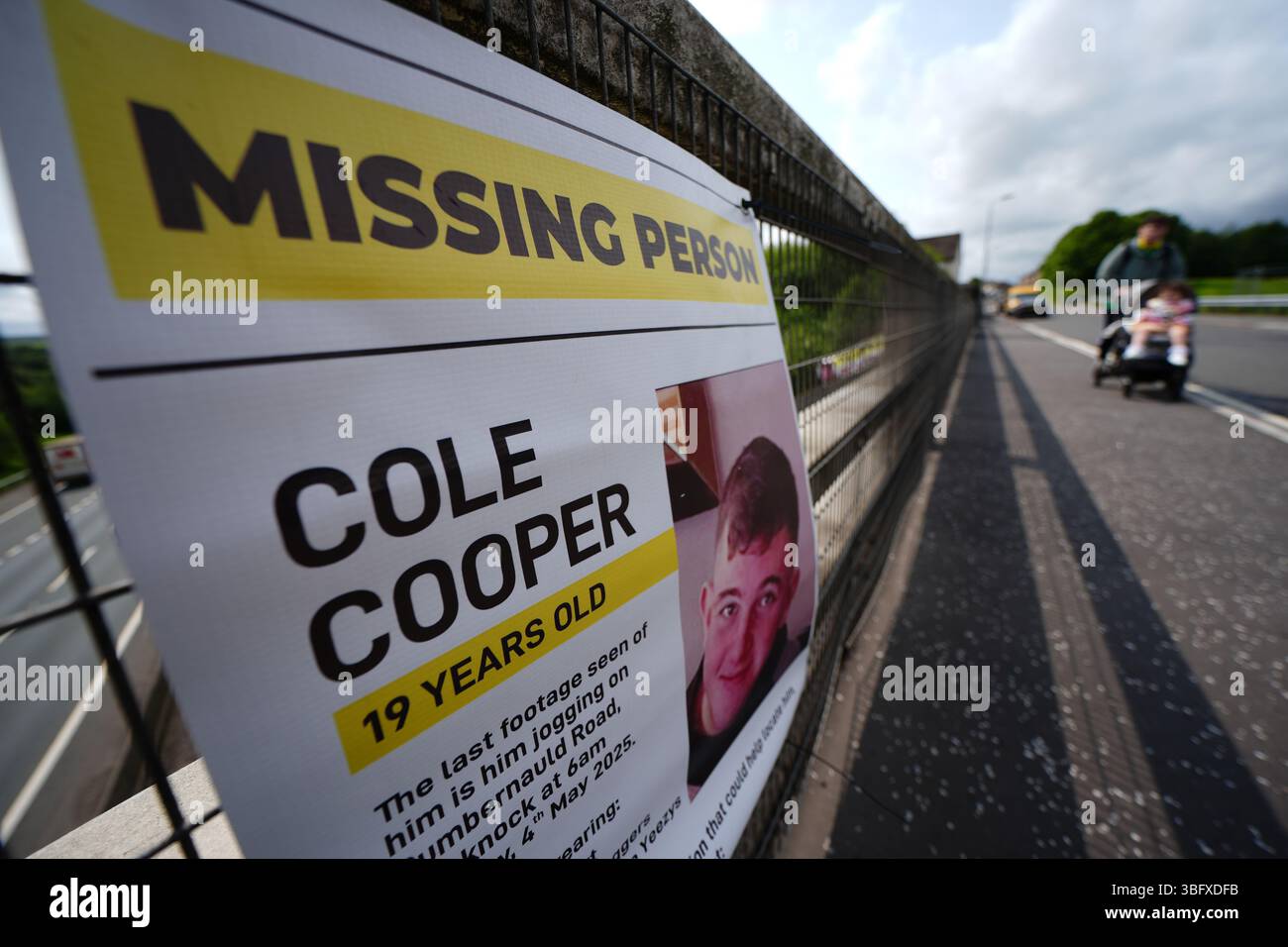 A missing sign in Banknock for 19-year-old Cole Cooper who was last ...