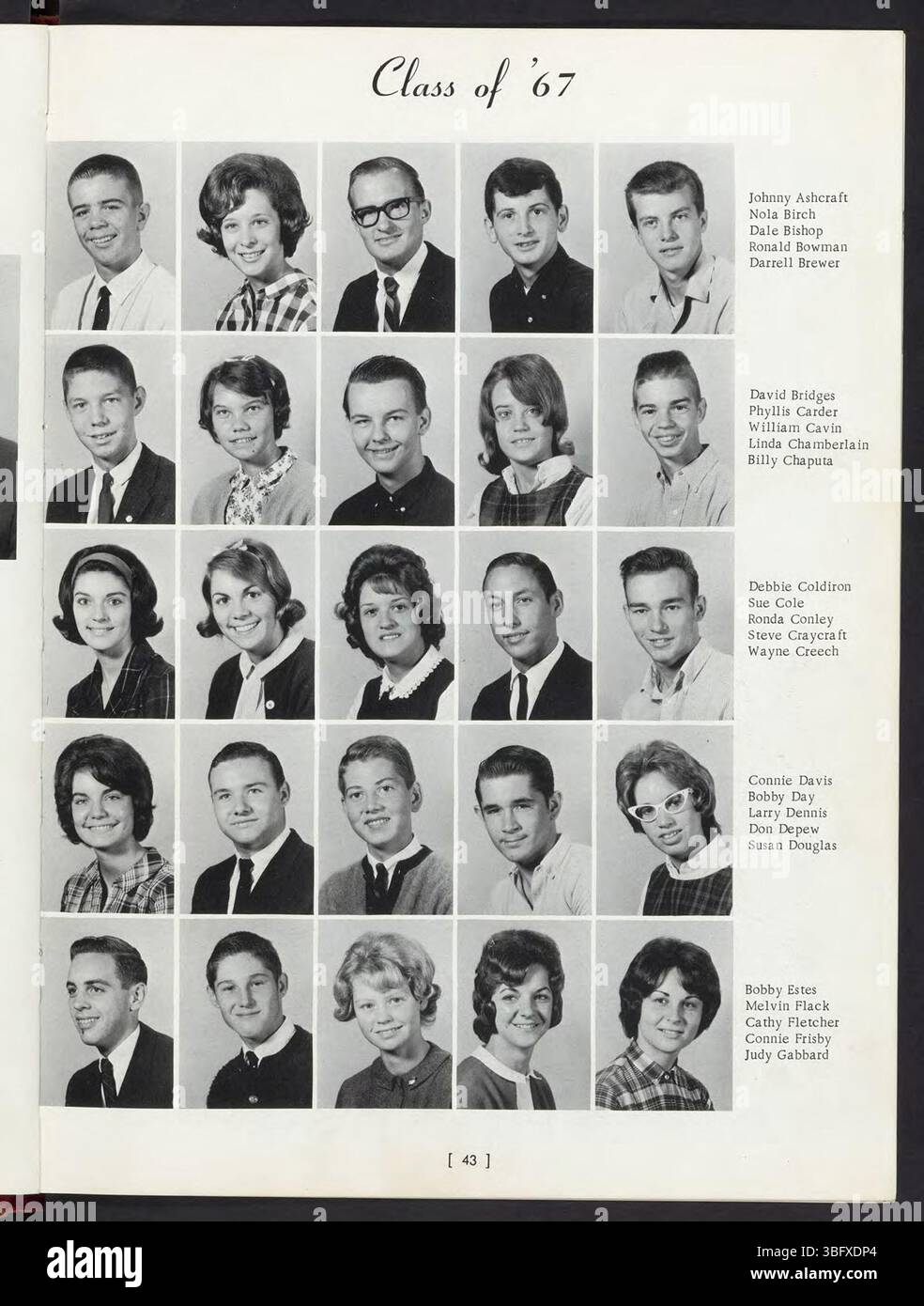 This page from the 1965 Trenton High School yearbook features images ...