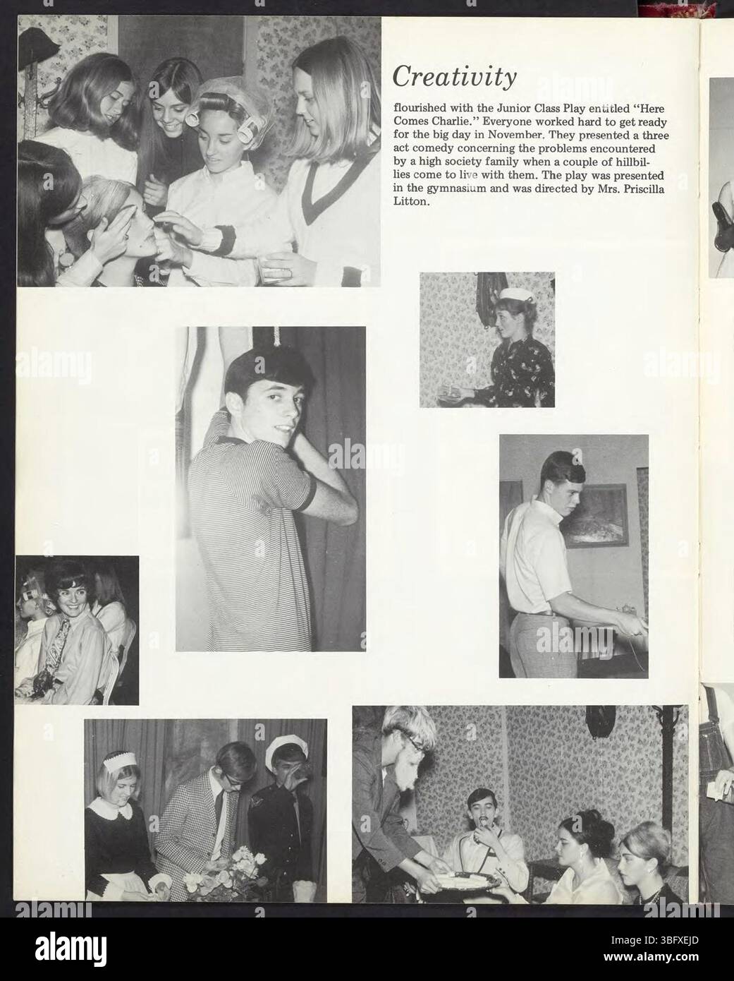 This page from the 1970 Trenton High School yearbook presents student ...