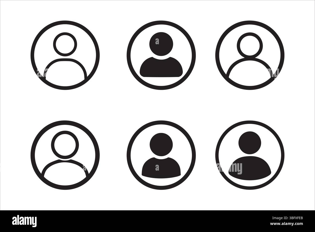 Minimalist female avatar silhouette hi-res stock photography and images ...