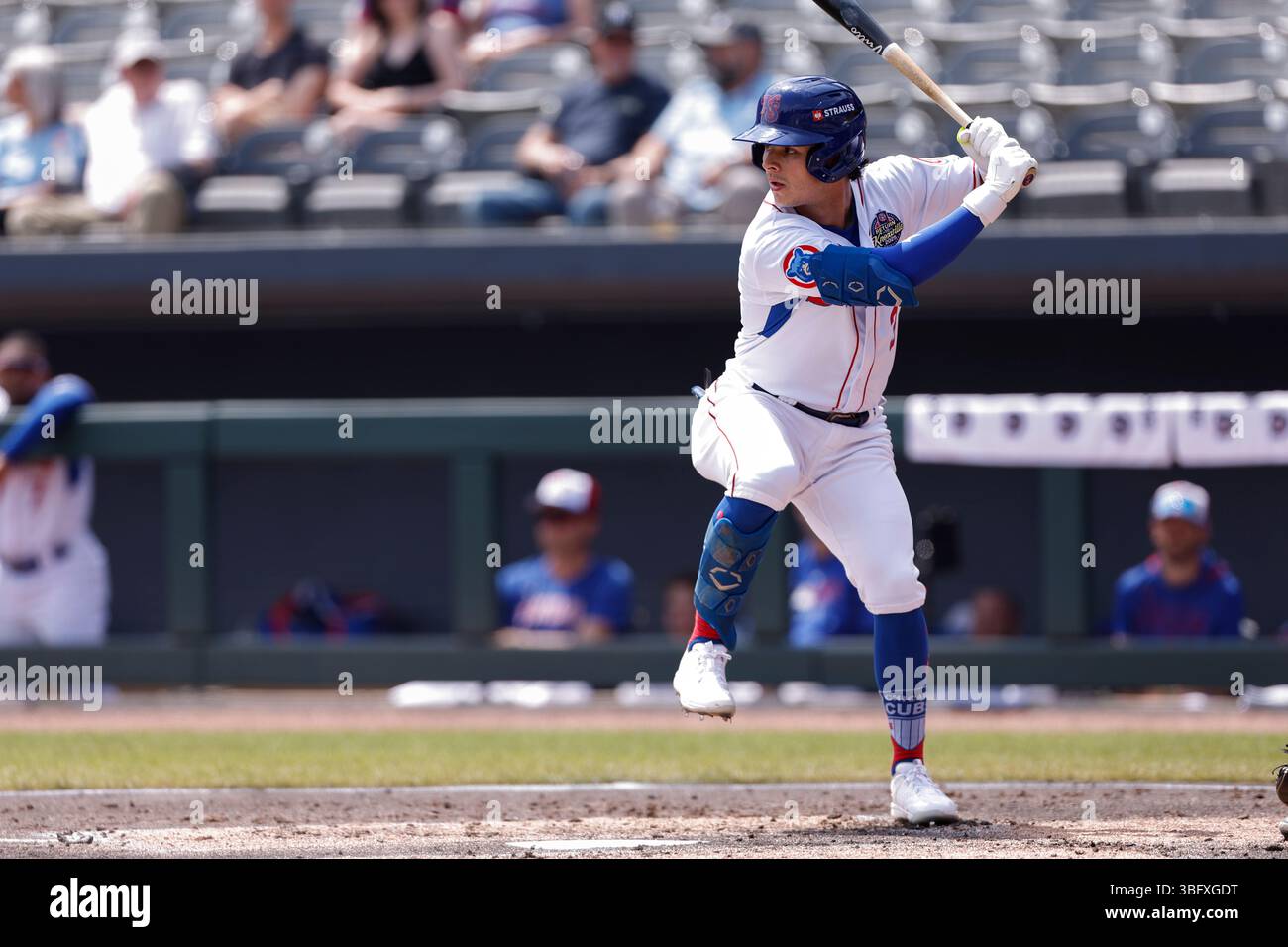 Knoxville Smokies left fielder Parker Chavers (3) at bat against the ...