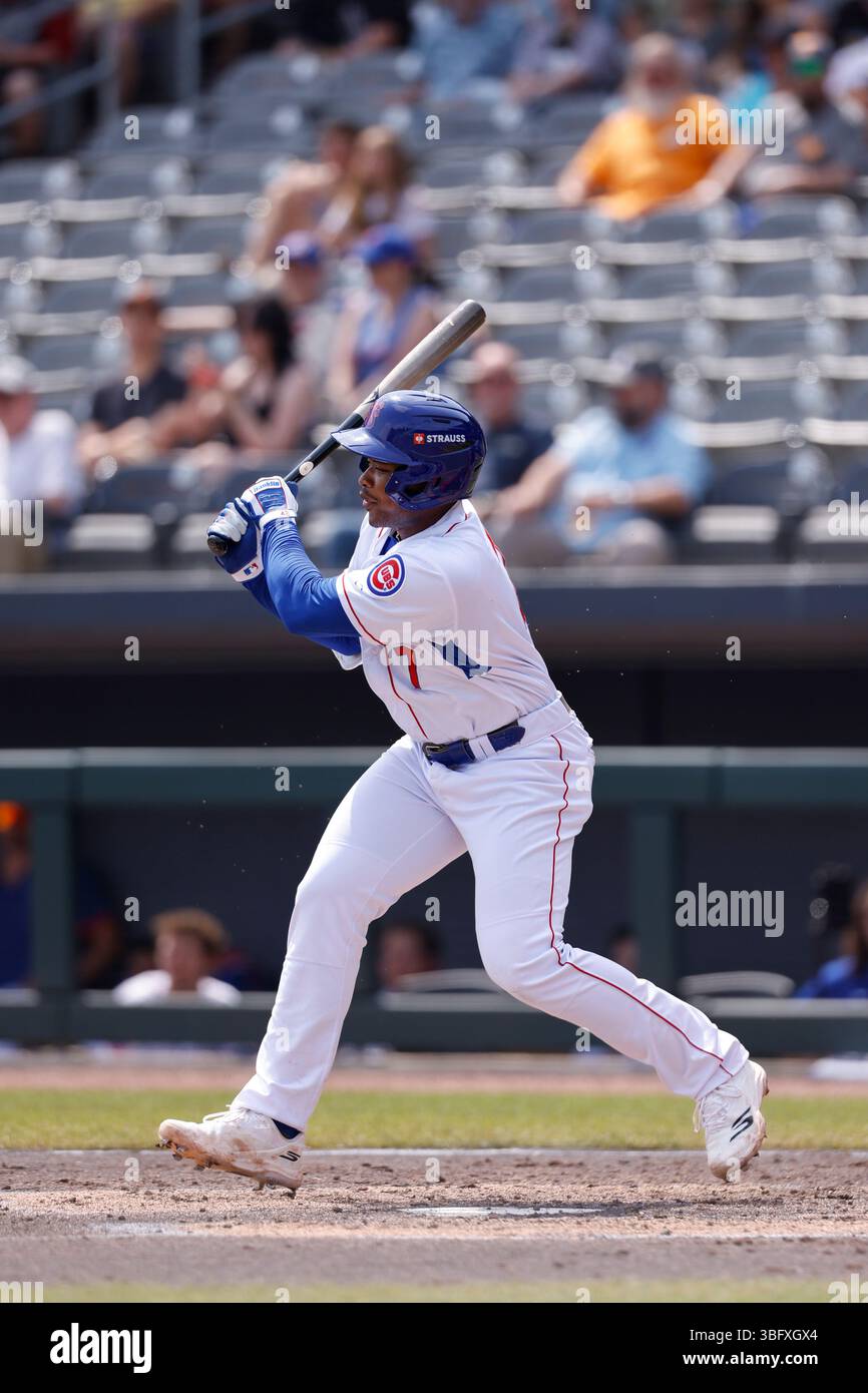 Knoxville Smokies third baseman B.J. Murray Jr. (7) at bat against the ...
