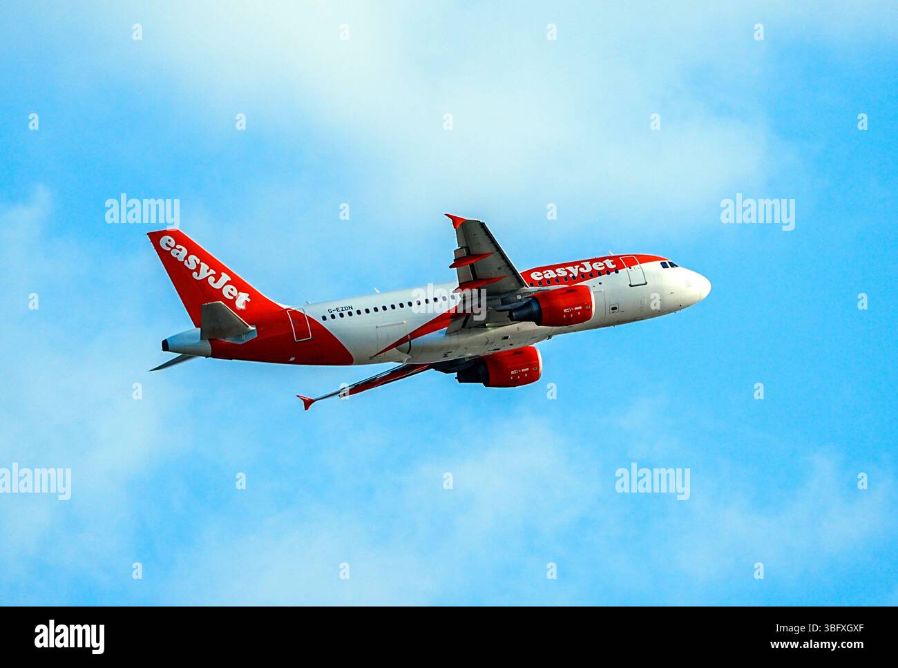 An EasyJet plane taking off from Liverpool Airport. Picture date ...
