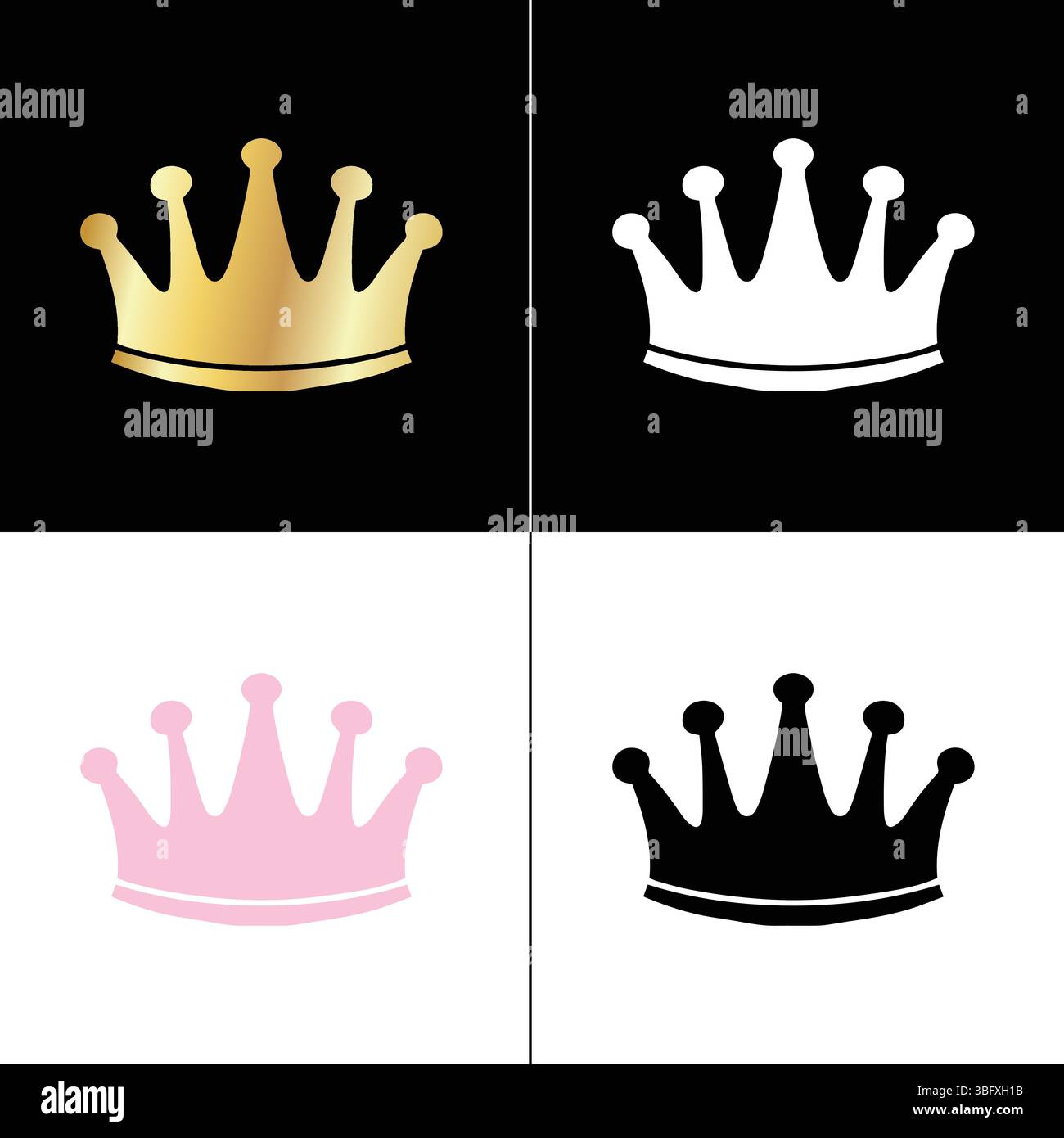 Crown vector. Crown icon set. Collection of crown. Crown symbol ...